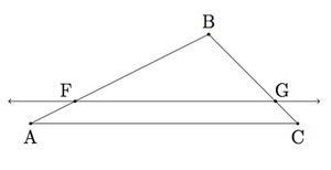 G-SRT Joining two midpoints of sides of a triangle ‹ OpenCurriculum